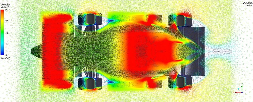 Visualisation of the Aerodynamics improvements in RB24 versus RB23 ...